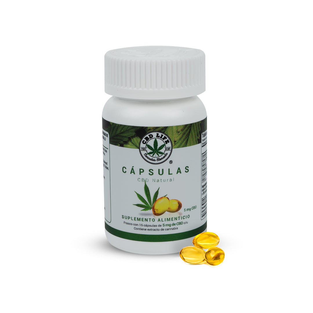 Cápsulas de CBD 5mg | 30 Cápsulas con Aceite MCT de Coco Orgánico – CBD ...